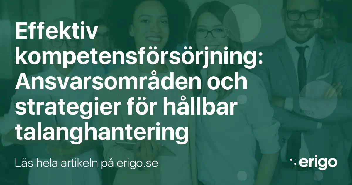 Effektiv Kompetensförsörjning: Strategier för hållbar talanghantering ...