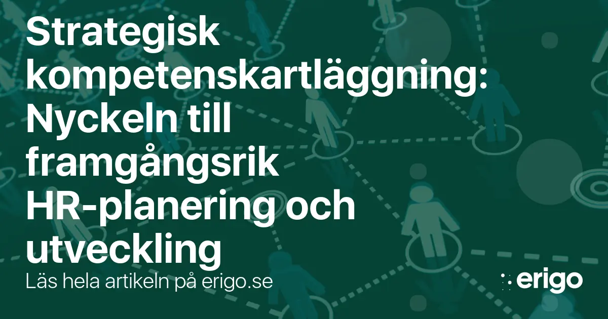 Kompetenskartläggning för HR: En praktisk guide för strategiskt beslutsfattande | Erigo